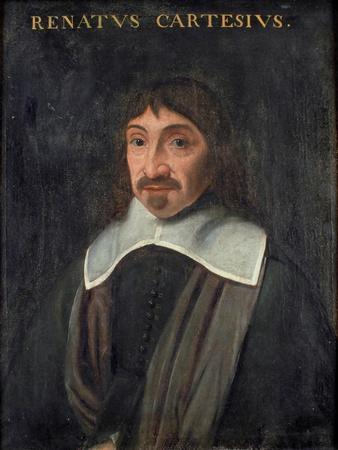'Portrait of the philosopher René Descartes (1596-1650), 17th century ...