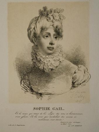 'Portrait of the singer and composer Edmée Sophie Gail (1775-1819 ...
