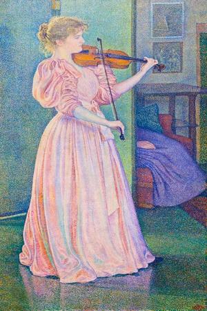 'Portrait of the Violinist Irma Sethe, 1894 (Oil on Canvas)' Giclee ...