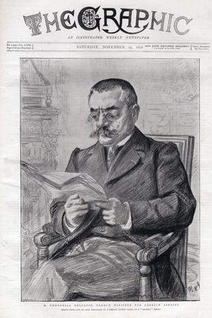 'Portrait of Theophile Delcasse (1852-1923), French politician and ...