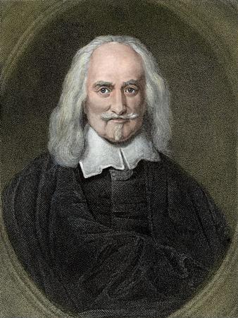 'Portrait of Thomas Hobbes (1588-1679) English Philosopher. 19Th ...