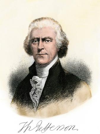 'Portrait of Thomas Jefferson (1743-1826), President of the United ...