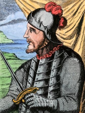 'Portrait of Vasco Nunez De Balboa, Spanish Conquistador (1475-1517 ...