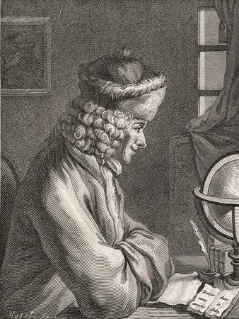 Portrait of Voltaire Reading Giclee Print | AllPosters.com