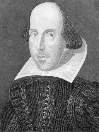 'Portrait of William Shakespeare after Martin Droeshout' Giclee Print ...