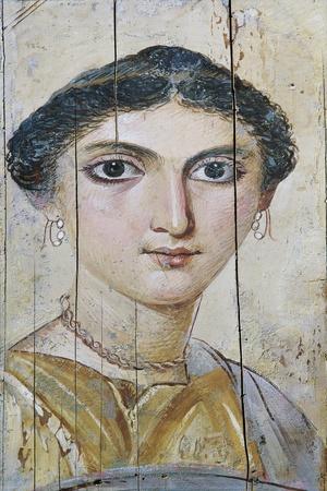 'Portrait of Woman, Distemper Painting on Wood, from El Fayum' Giclee ...