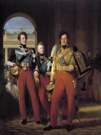 'Portraits of Louis-Philippe I and His Eldest Sons by Louis Hersent ...