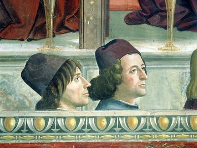 'Portraits of Matteo Franco and Luigi Pulci from the Cycle of the Life ...