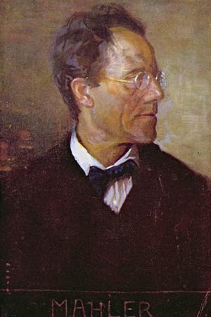 'Postcard Depicting a Portrait of Gustav Mahler' Giclee Print ...