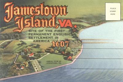 'Postcard Folder of Jamestown, Virginia' Prints | AllPosters.com