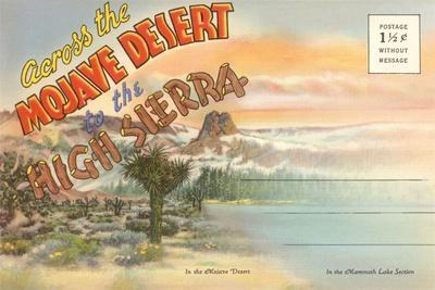 'Postcard Folder of Mojave Desert' Art | AllPosters.com