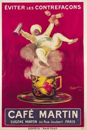 'Poster Advertising 'Cafe Martin', 1921' Giclee Print - Leonetto ...