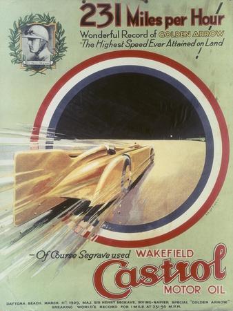 'Poster Advertising Castrol Motor Oil' Giclee Print | AllPosters.com