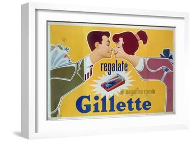 'Poster Advertising Gillette Razors' Giclee Print - Italian School ...