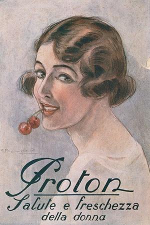 'Poster Advertising 'Proton'' Giclee Print | AllPosters.com