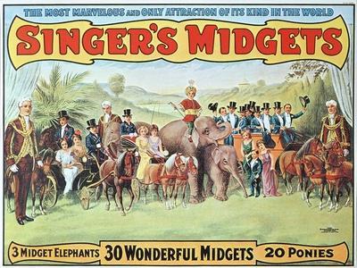 'Poster Advertising 'Singer's Midgets', C.1915' Giclee Print ...