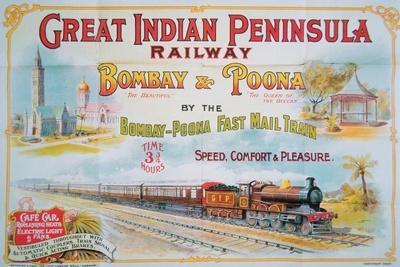'Poster Advertising the Great Indian Peninsula Railway' Giclee Print ...