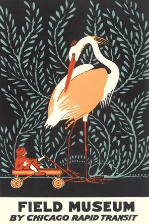 'Poster for Field Museum with Giant Heron' Poster | AllPosters.com