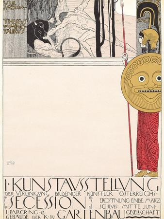 'Poster for the First Secessionist Exhibition in Vienna in 1898 ...