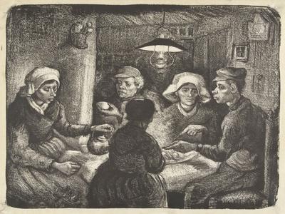'Potato Eaters, 1885 (Lithograph)' Giclee Print - Vincent van Gogh ...