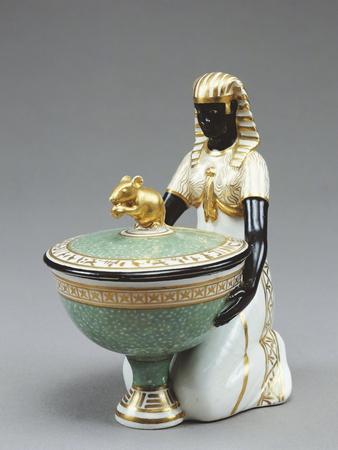 'Powder Compact Bowl with Egyptian Figure, Gilded China' Giclee Print ...