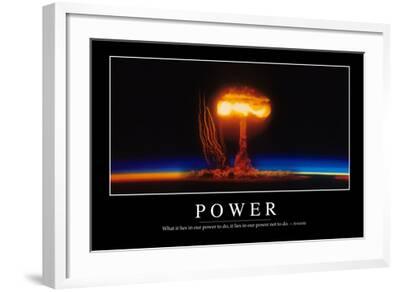 'Power: Inspirational Quote and Motivational Poster' Photographic Print ...
