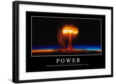 'Power: Inspirational Quote and Motivational Poster' Photographic Print ...