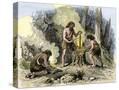 'Prehistory: Discovered the Manufacture of Fire by Prehistoric Men Homo ...