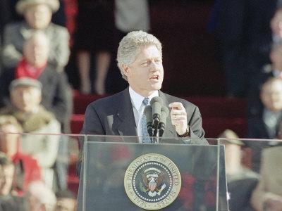 'President Bill Clinton Delivers His First Inaugural Address, January ...