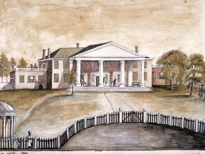 'President James Madison's House in Montpelier, Virginia, 1818' Giclee ...