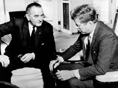 'President John Kennedy Meeting with Vice President Lyndon Johnson ...