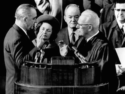 'President Lyndon Johnson Takes the Oath of Office at His 1964 ...