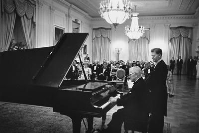 'President Truman Plays the White House Piano a Eugene List Waits His ...