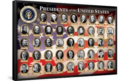 'Presidents of the United States (2016 Edition) Educational Poster ...