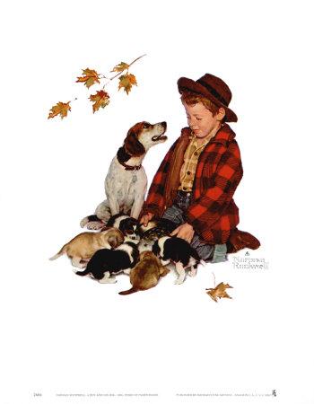 'Pride of Parenthood' Poster - Norman Rockwell | AllPosters.com