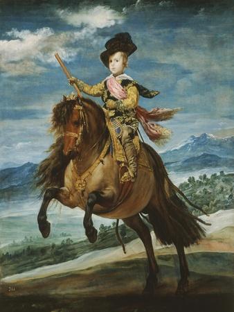 'Prince Baltasar Carlos, 1629-1646, Equestrian Portrait Set in the ...