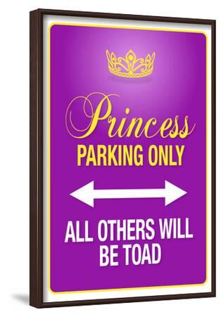 'Princess Parking Only Purple Sign Poster Print' Poster | AllPosters.com