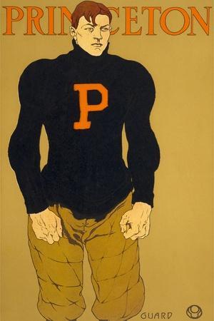'Princeton Poster, Burly Football Player' Prints | AllPosters.com