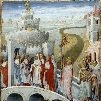 'Procession of Pope Gregory I the Great at the Castle of St. Angelo by ...