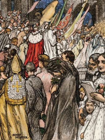'Procession of the Protestant Celebration (Anglican Church) of ...