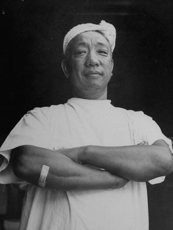 'Prof. Henry S. Okasaki Standing with Arms Folded' Photographic Print ...