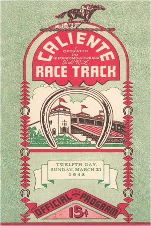 'Program from Caliente Racetrack' Poster | AllPosters.com