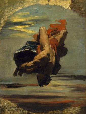 'Prometheus falling from the Rock (Oil on Canvas)' Giclee Print ...