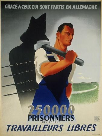 'Propaganda Poster of the Vichy France in Favour of the Sto, 1943 ...
