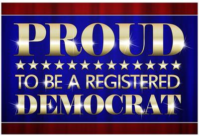 'Proud to Be a Registered Democrat Political Poster' Photo | AllPosters.com