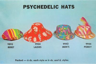 'Psychedelic Hats' Prints | AllPosters.com