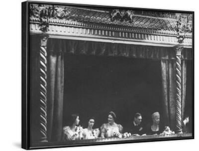 'Queen Elizabeth and Royal Family Attending a Ballet at Opening of ...