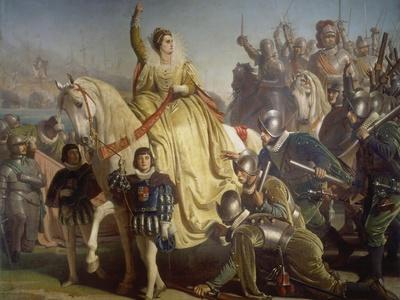 'Queen Elizabeth of England Takes Review in Face of the Spanish Armada ...