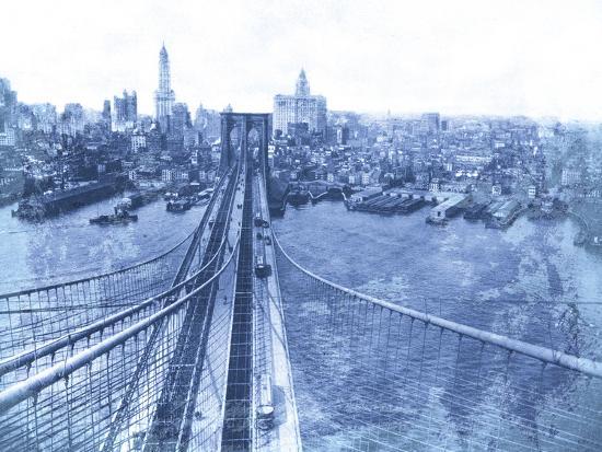 Queensboro Bridge Long Island 1935 Blueprint Giclee Print The Chelsea Collection