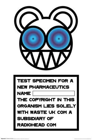 Radiohead - Blue Bear Specimen Print | AllPosters.com